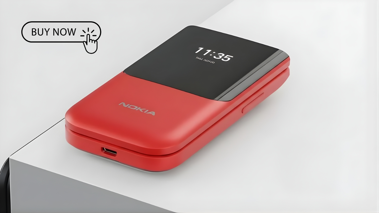 Nokia 2720 2026 Flip Launched at ₹4,000: Stylish Flip Design with ...